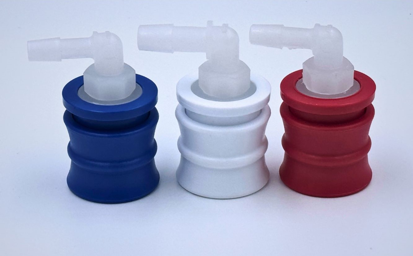 High-Temp Female Hansen Connectors—90° Angled Barb - Molded Products ...