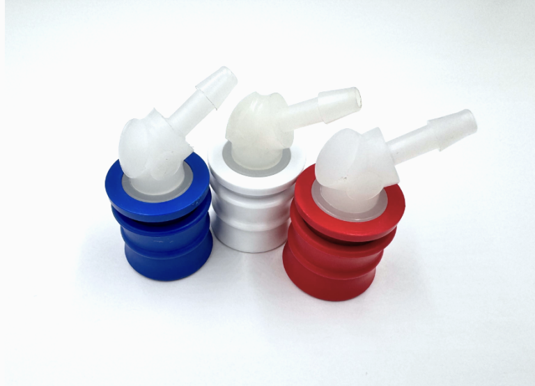 High-Temp Female Hansen Connectors—Angled Barb - Molded Products ...